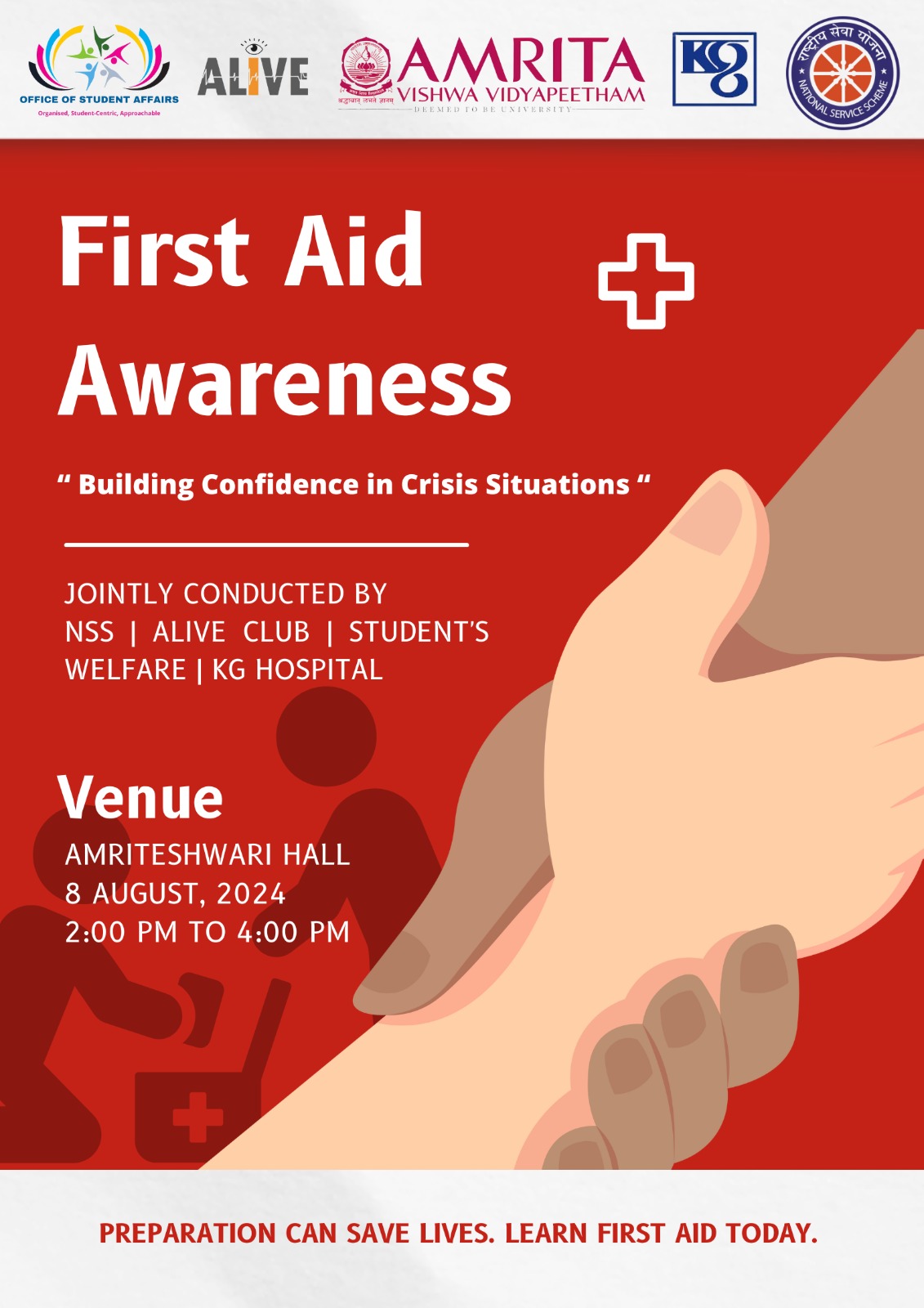 First Aid Awareness programme | Intranet Amrita Vishwa Vidyapeetham - Coimbatore Campus